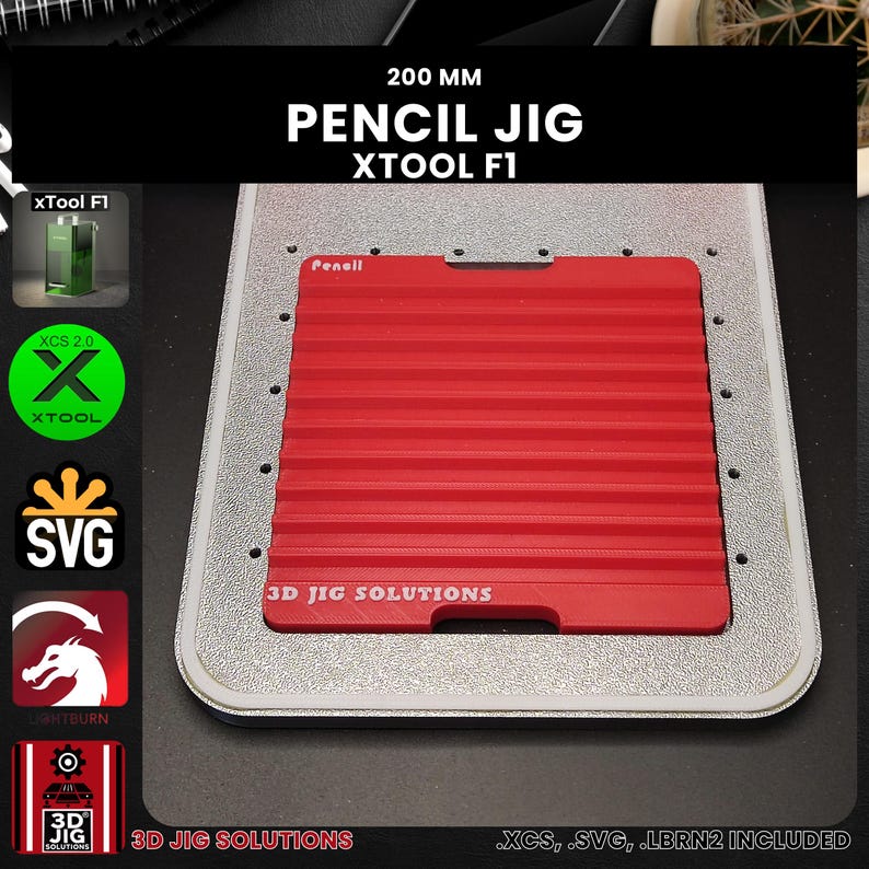 Xtool F1 Pencil Jig | Laser Engraving Jig for Hexagon Pencil | Laserable School Pencil Fixture ...