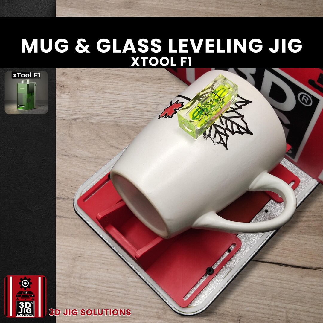 Xtool F1 Mug and Glass Leveling Jig: Adjustable Laser Engraving ...