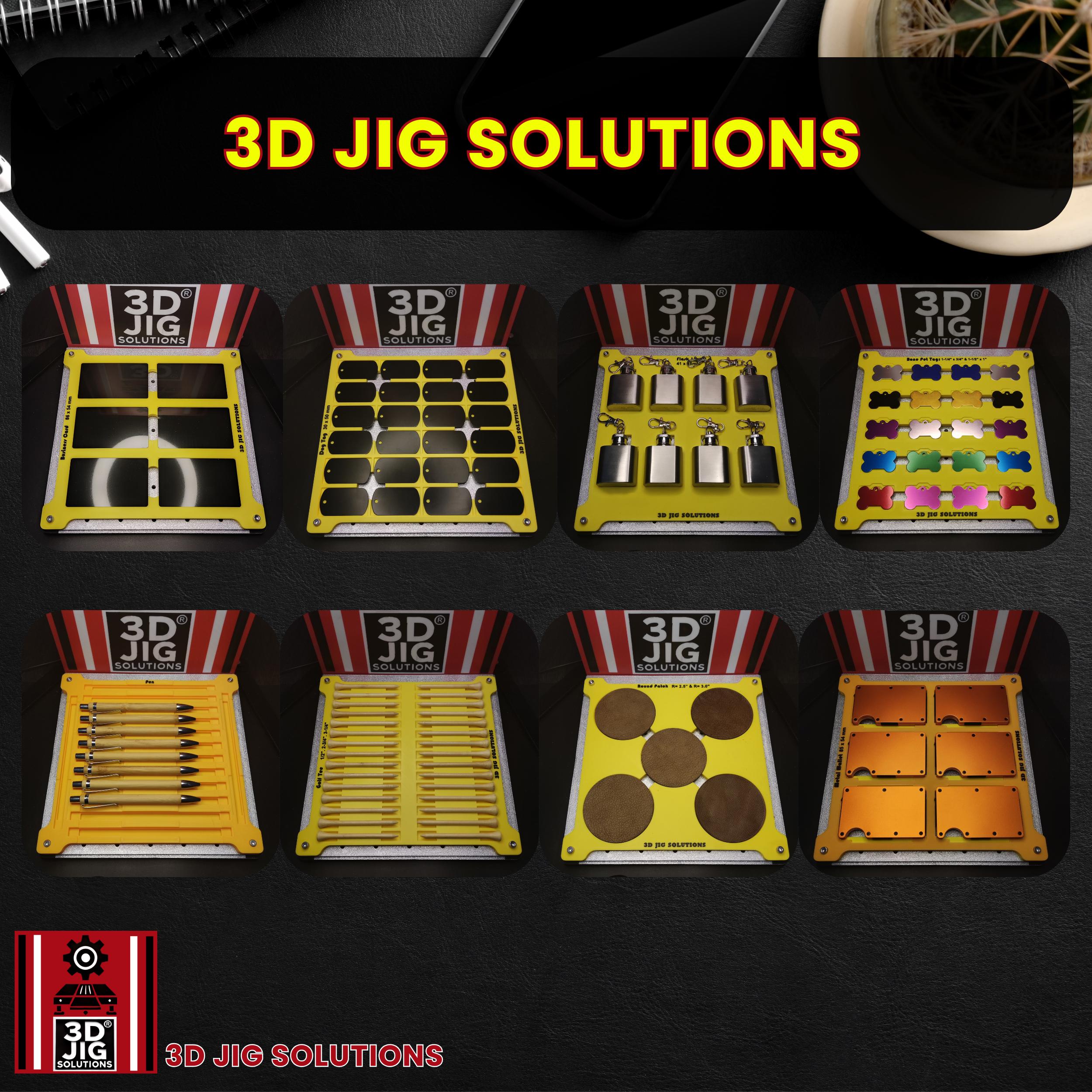 Slate Coaster Laser Engraving Jig: 4" Round & Square, Diode and CO2 ...