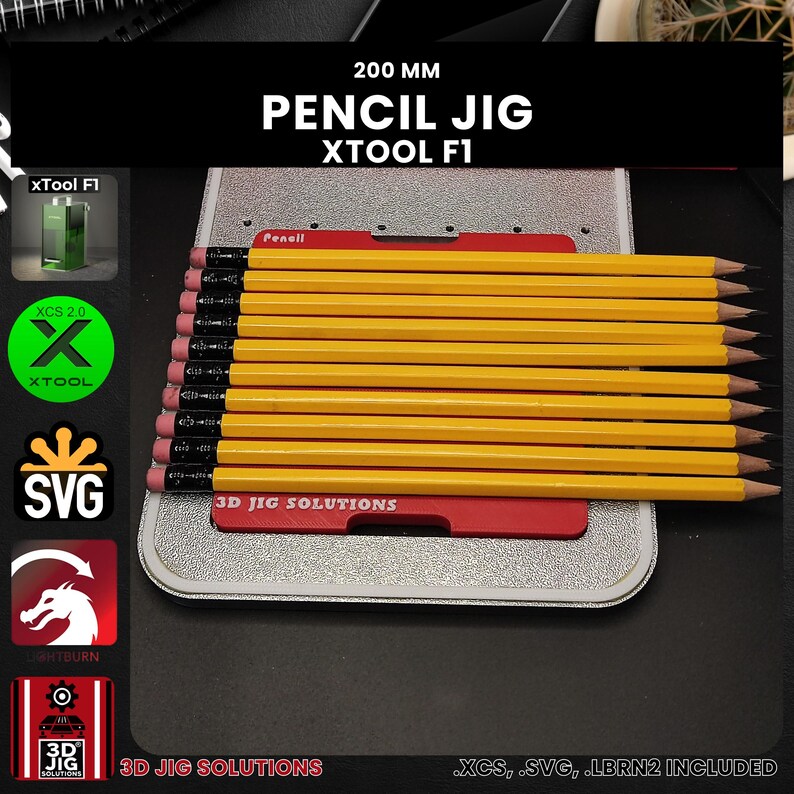 Xtool F1 Pencil Jig | Laser Engraving Jig for Hexagon Pencil ...