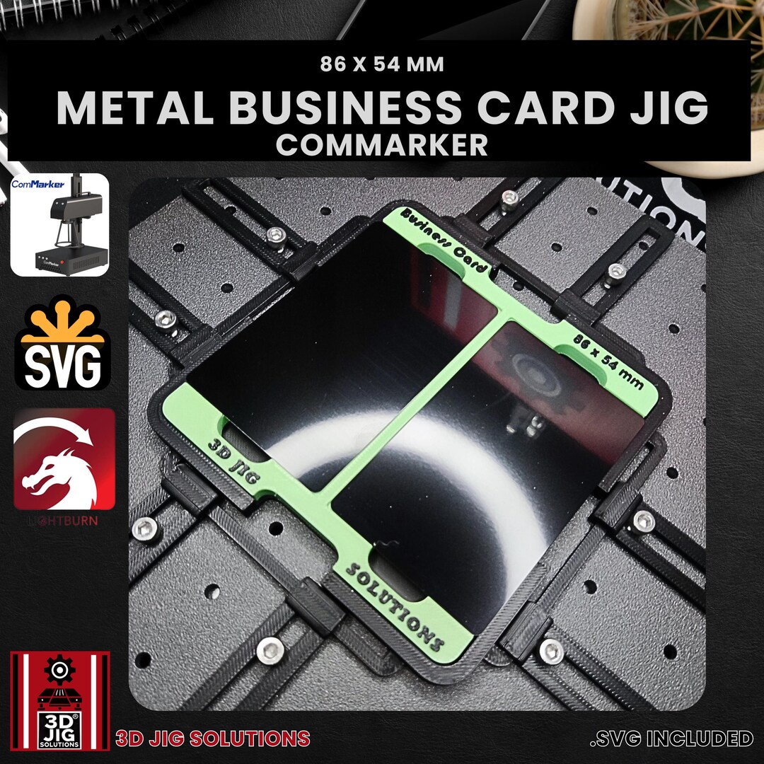 Commarker Laser Jig | Metal Business Cards Laser Engraving Jig ...