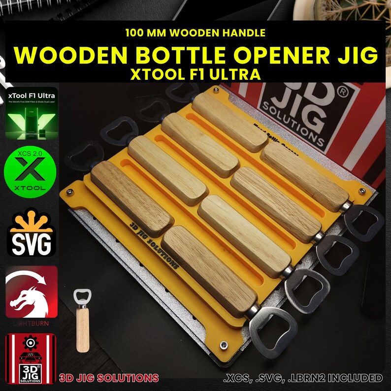 Xtool F1 Ultra Laser Jig | Bottle Opener Laser Engraving Jig | Can & Bottle Openers With 100mm ...