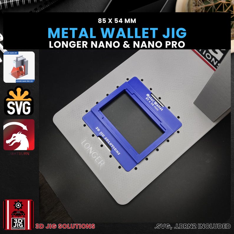 Metal Wallet Laser Engraving Jig: Longer Nano Pro - Etsy