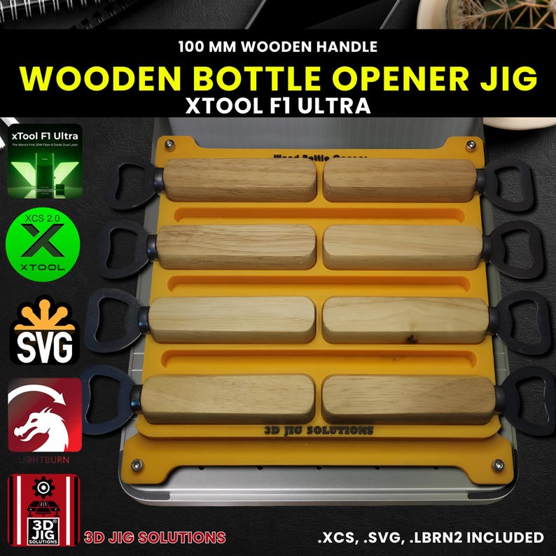 Xtool F1 Ultra Laser Jig | Bottle Opener Laser Engraving Jig | Can & Bottle Openers With 100mm ...