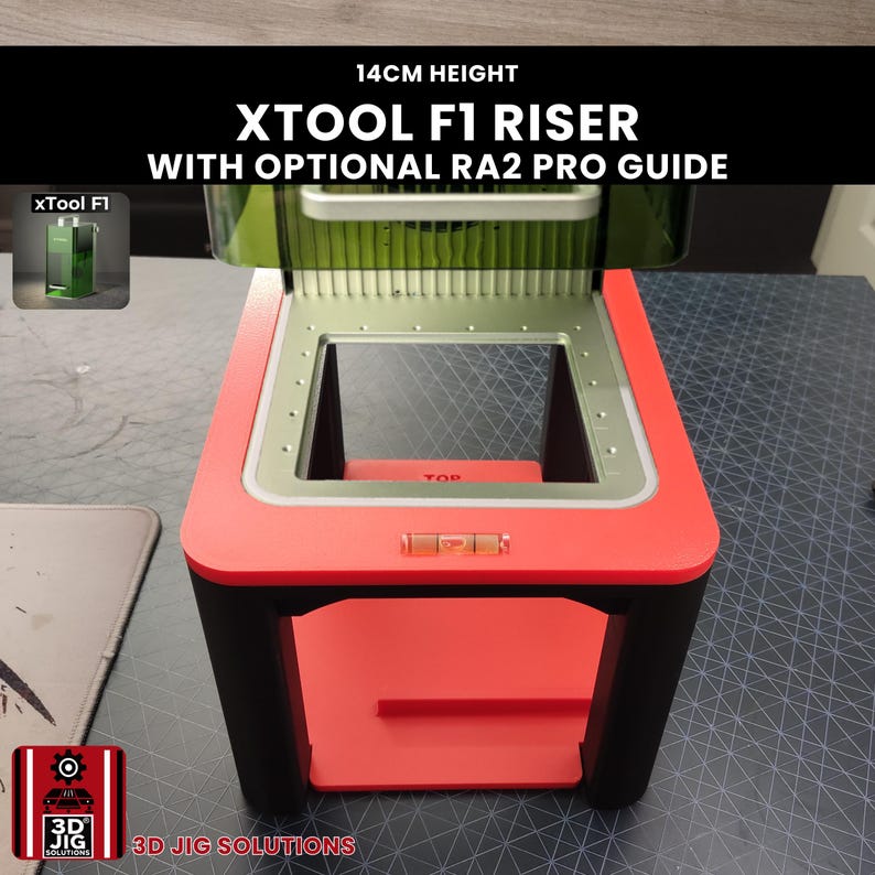 Xtool F1 & F2 Riser Stand | Optional RA2 Pro or RA3 Guide | Rotary ...