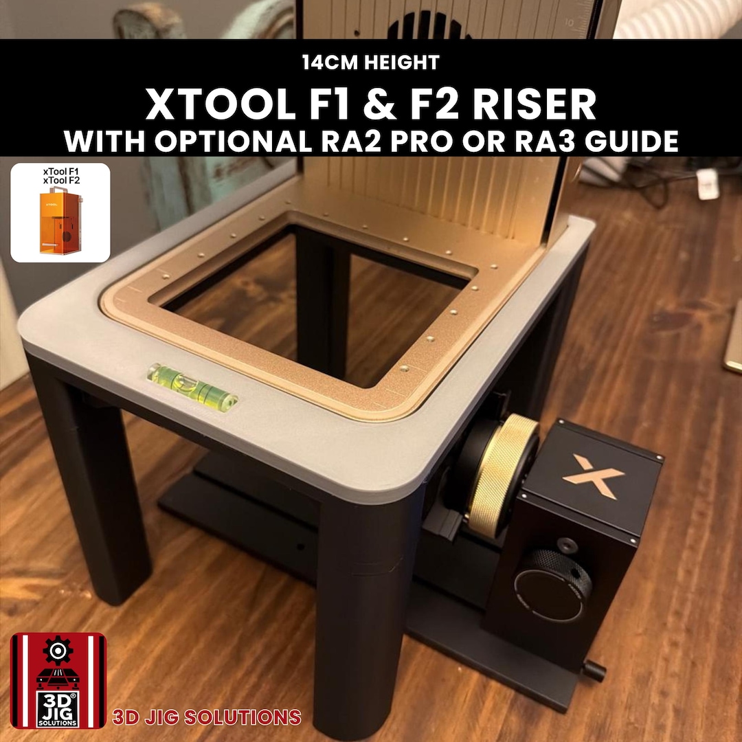 Xtool F1 & F2 Riser Stand | Optional RA2 Pro or RA3 Guide | Rotary ...