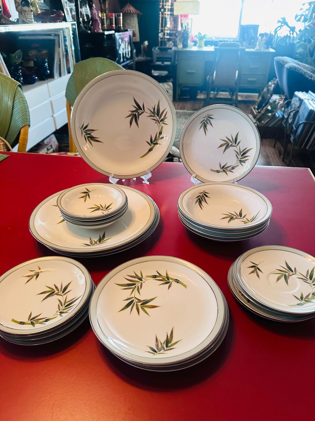 Vintage RC China of Japan – 24 Piece Bamboo Dinnerware Set | Mid ...