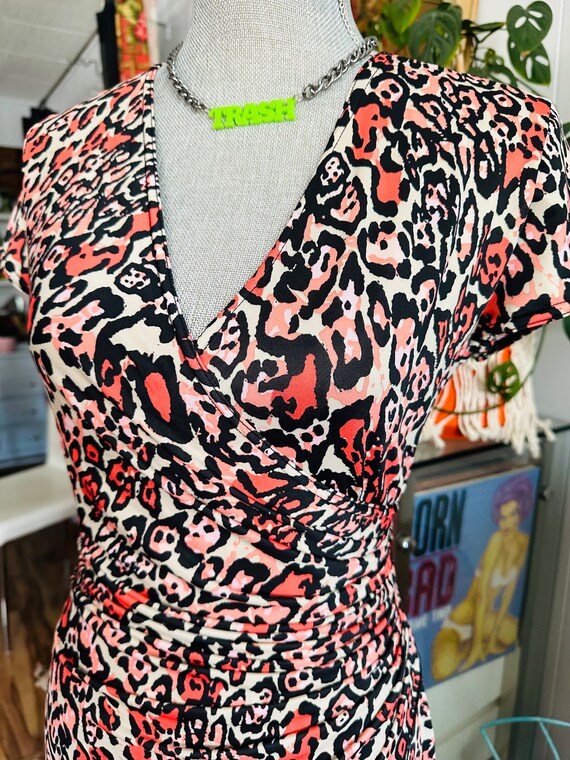 Punky Pink Vintage late 90's Y2K Leopard Dress - Stre… - Gem