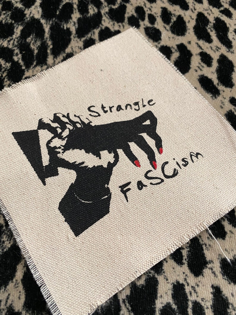 Strangle Fascism DIY Hand Made Patch Anti-fascist | Etsy