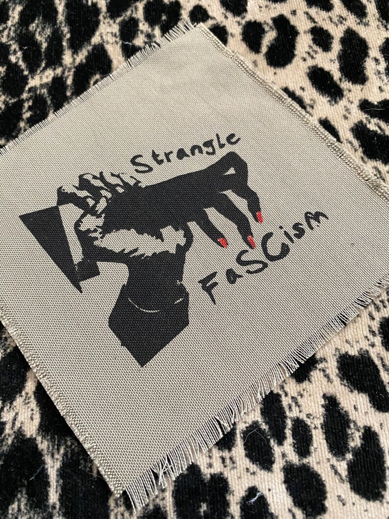 Strangle Fascism DIY Hand Made Patch Anti-fascist | Etsy