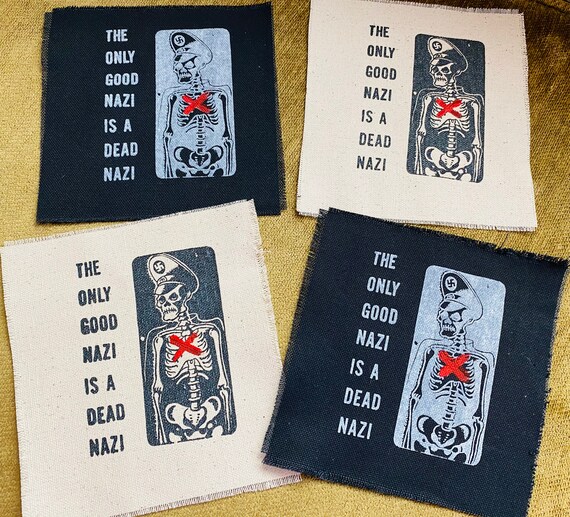 Punk Rock patches Anti-Nazi Patch The only good nazi is a | Etsy