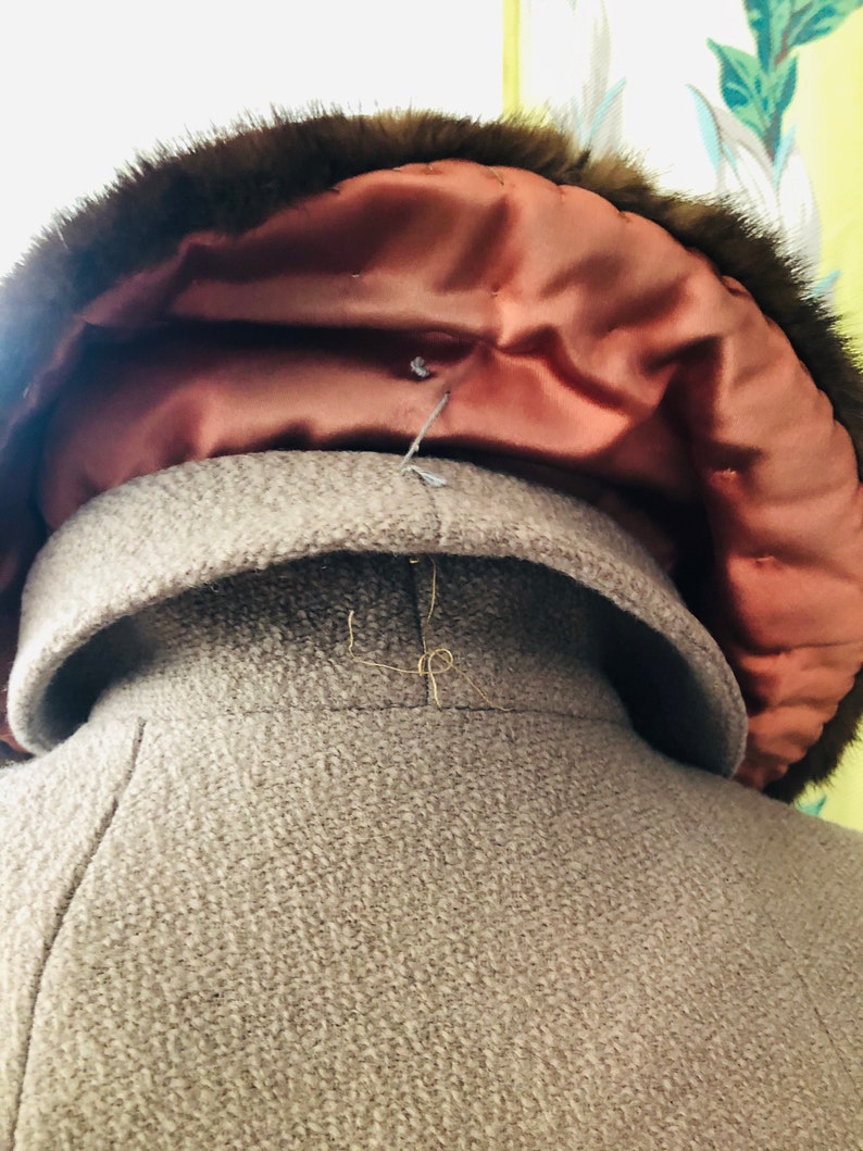 Vintage Nubby Wool Double Breasted Jacket With Mink Trim - Etsy