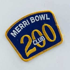 Lot of 4 Vintage 1970's Embroidered Bowling Patches -- RETRO -- FREE ...