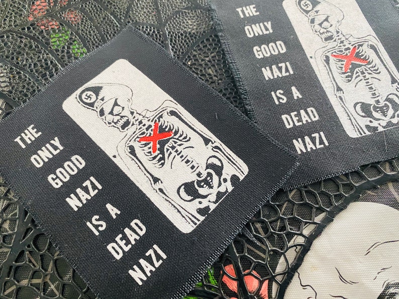 Punk Rock patches Anti-Nazi Patch The only good nazi is a | Etsy