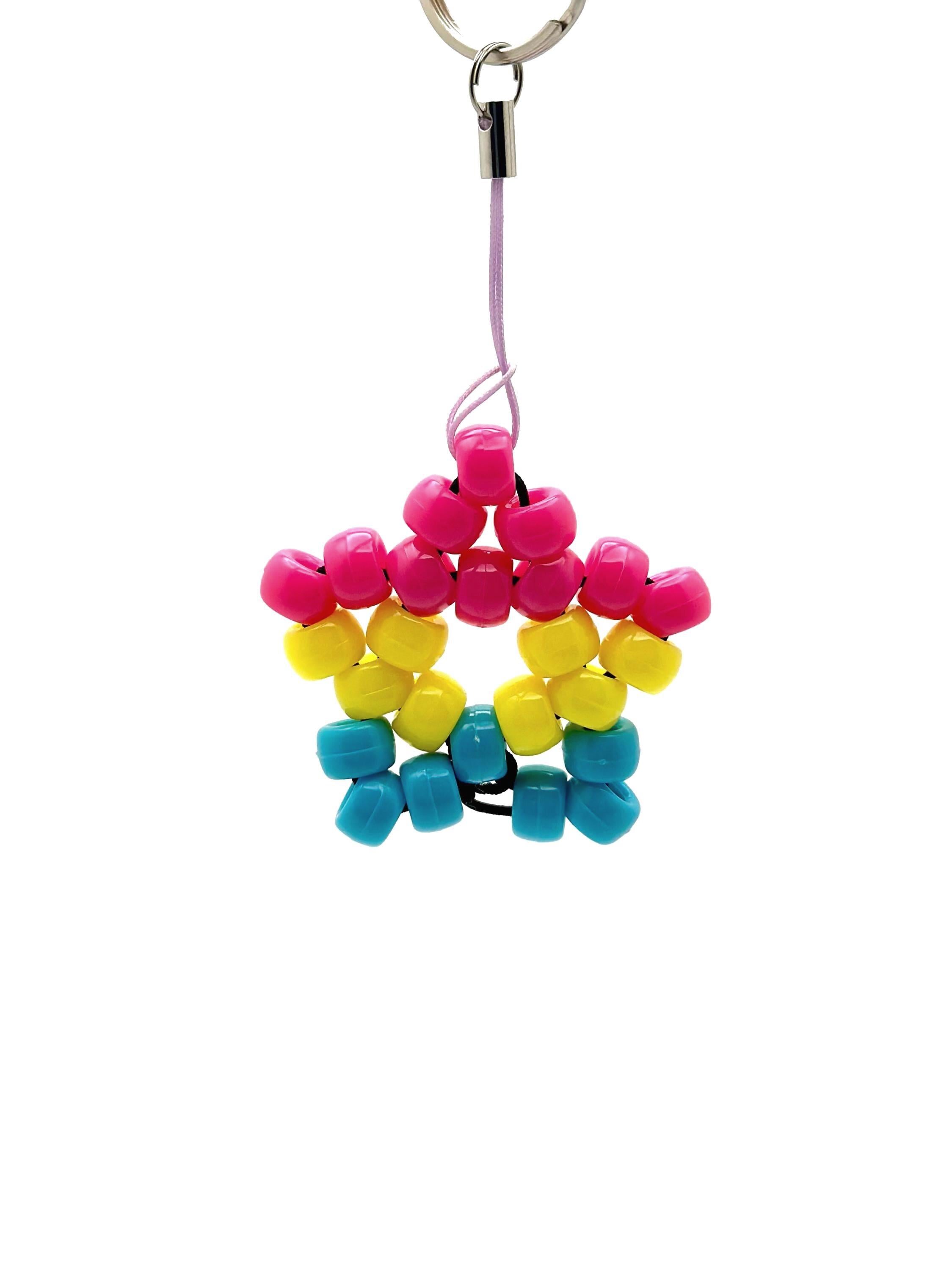 Pride Kandi Star Keychain - Etsy