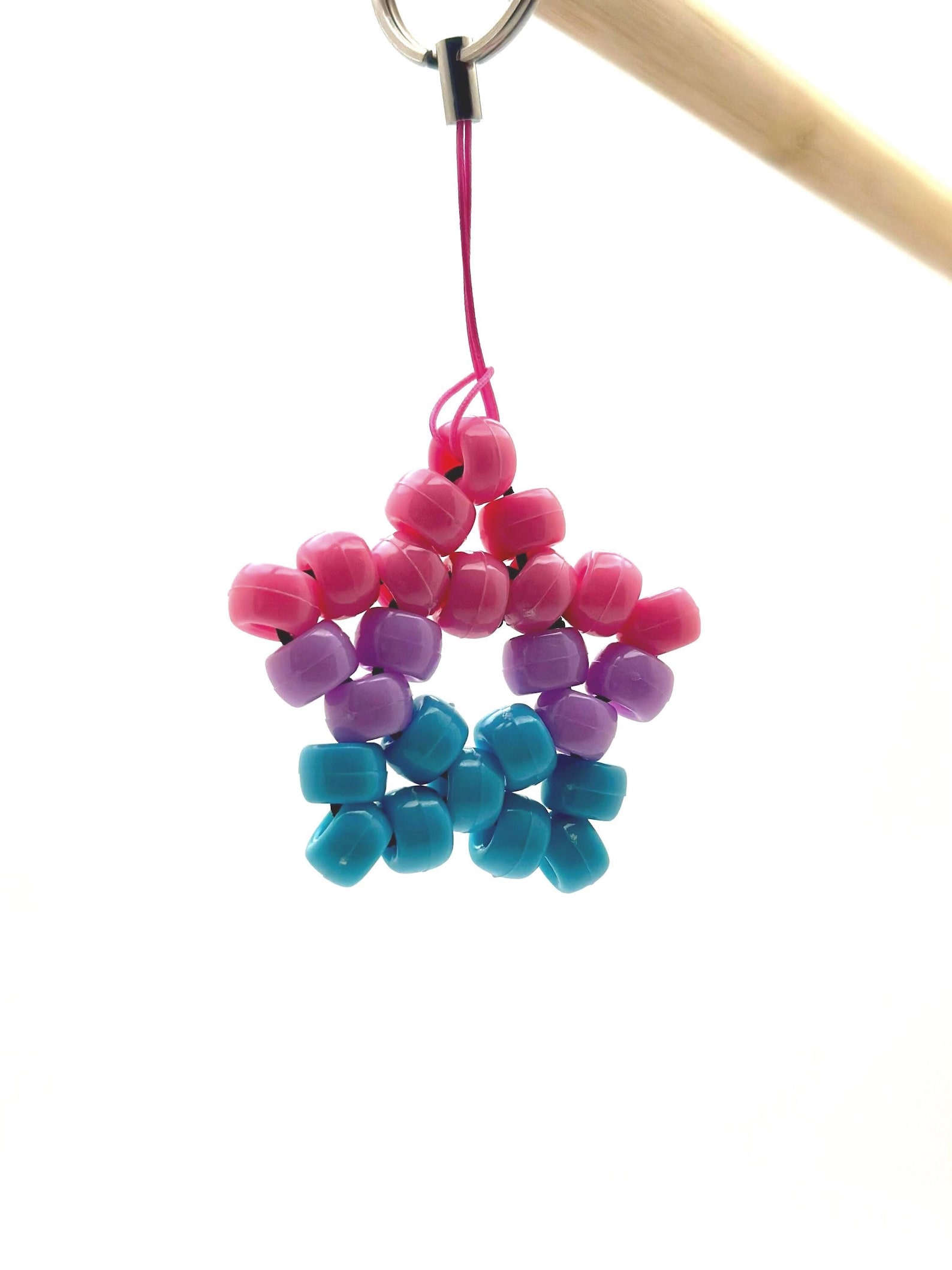 Pride Kandi Star Keychain - Etsy