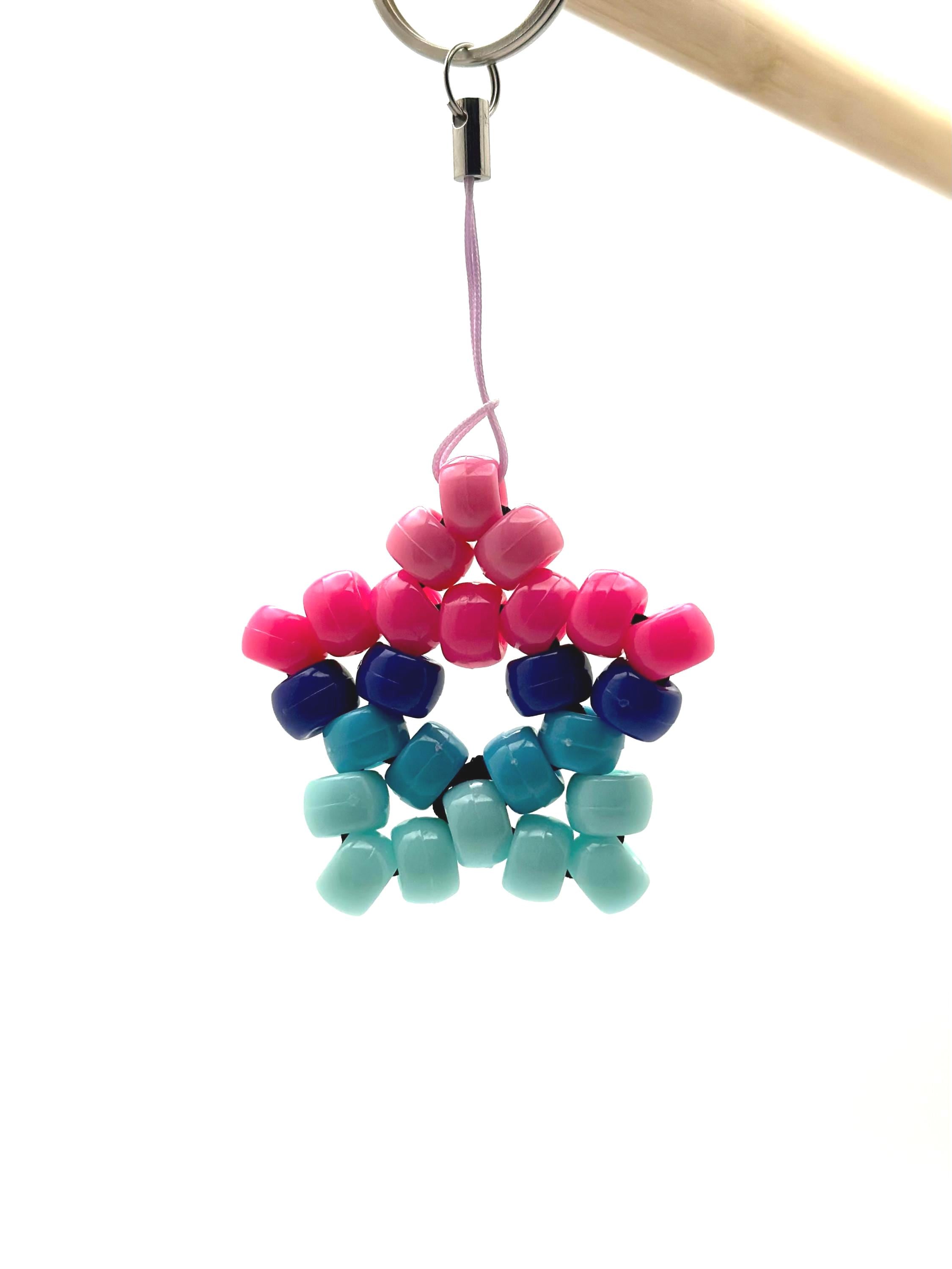 Pride Kandi Star Keychain - Etsy