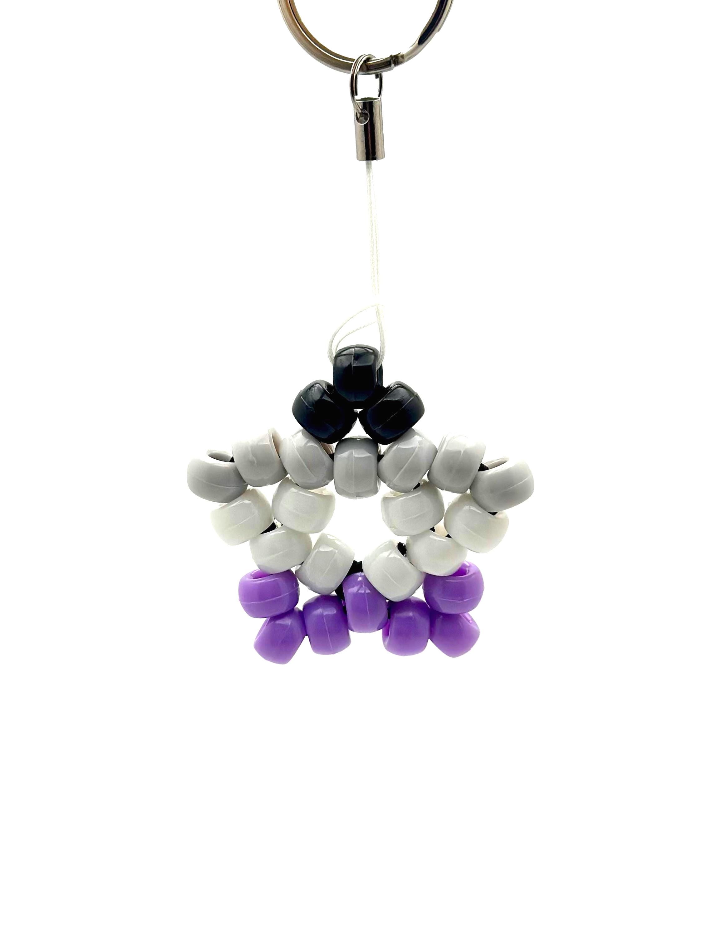 Pride Kandi Star Keychain - Etsy