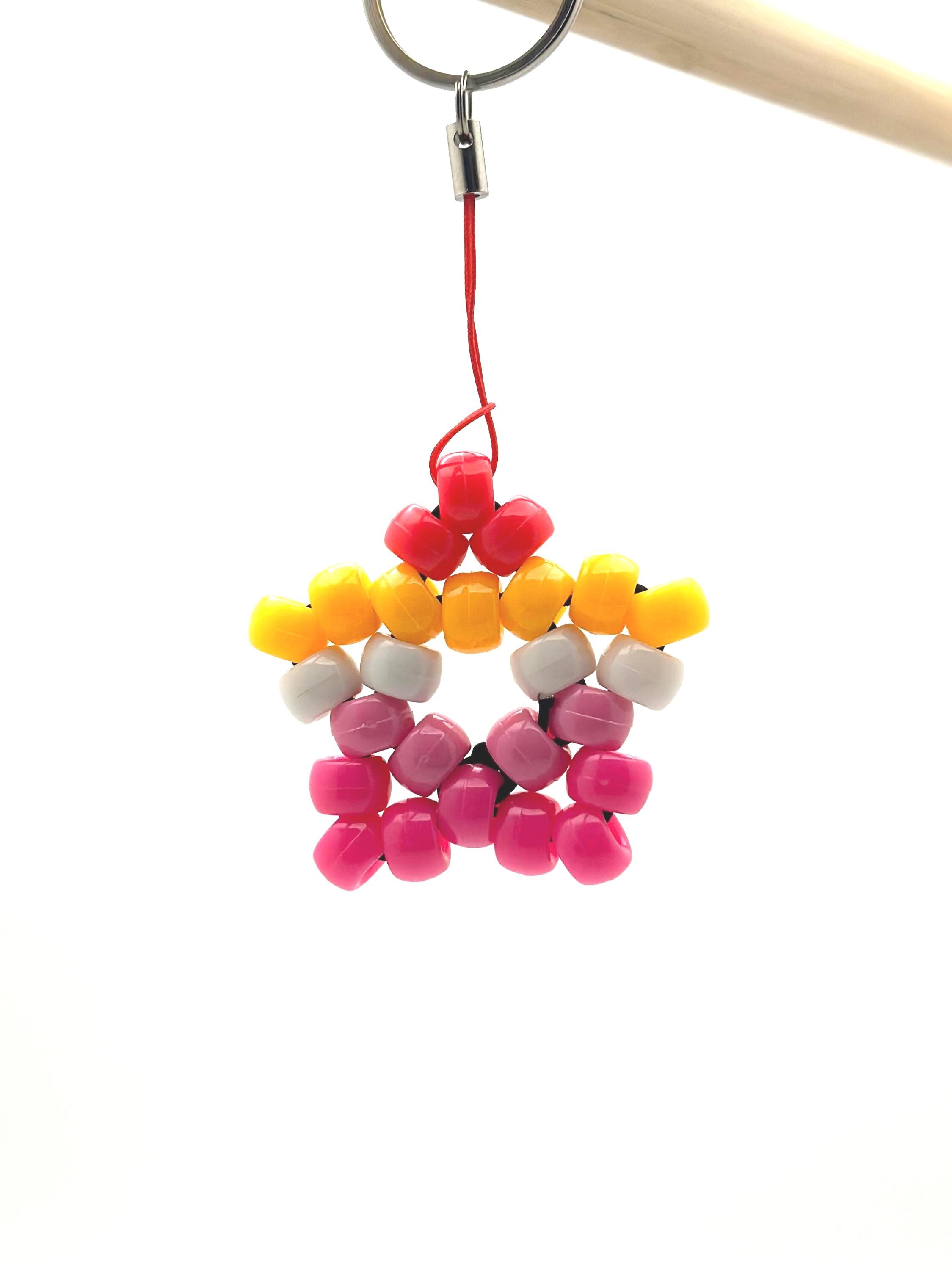 Pride Kandi Star Keychain - Etsy