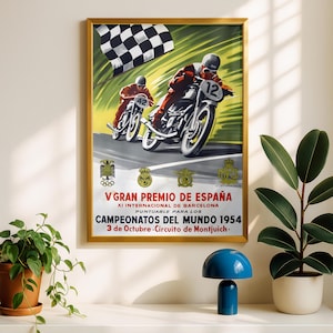 25+ Vintage Motorcycle Racing Posters Set | Motorbike & Motorsport ...