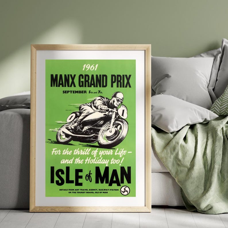 25+ Vintage Motorcycle Racing Posters Set | Motorbike & Motorsport ...