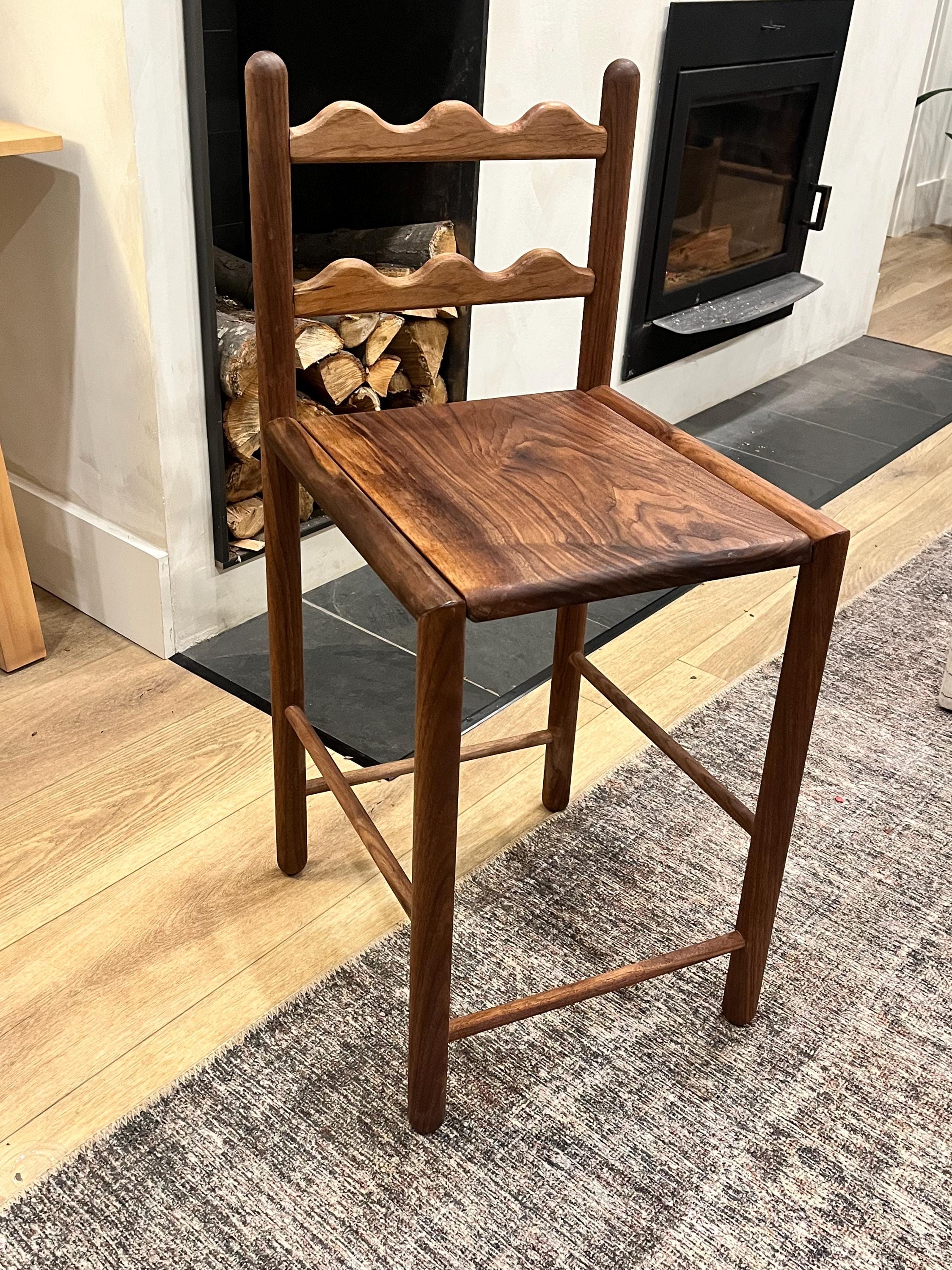 Handmade Walnut Stool - Etsy