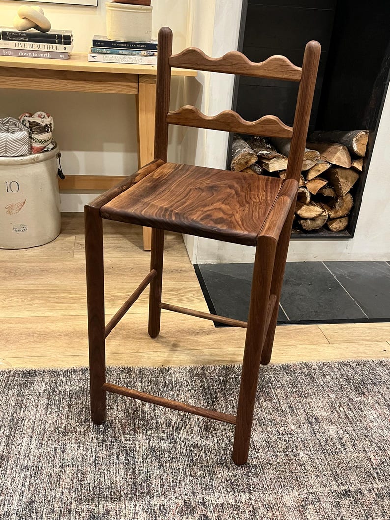 Handmade Walnut Stool - Etsy