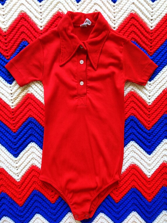 JUNIOR/KIDS SIZE - Vintage 60s 70s Red Dagger Collare… - Gem