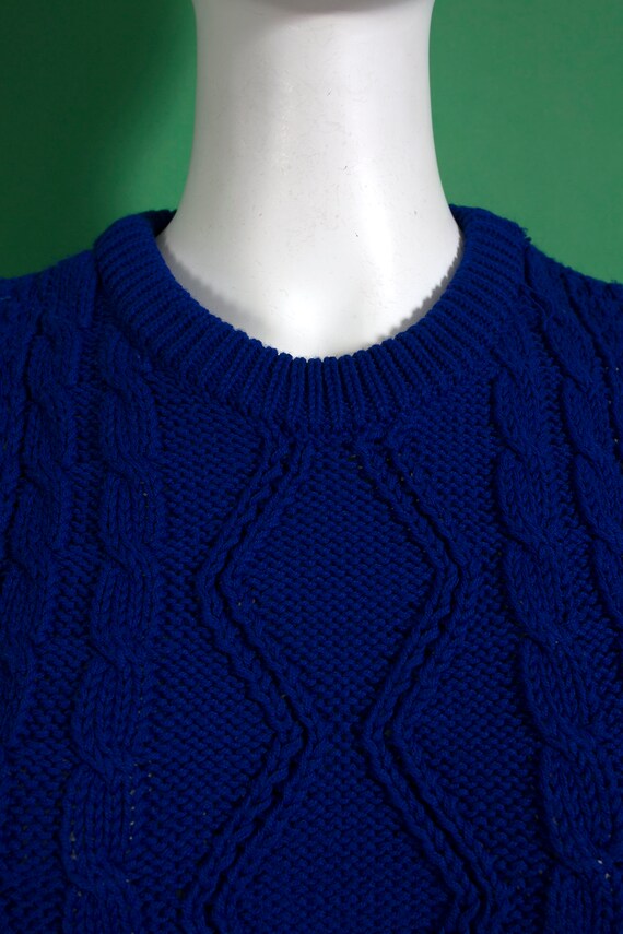 Rich Vintage 80s Deep Blue Sweater Vest - Great for L… - Gem