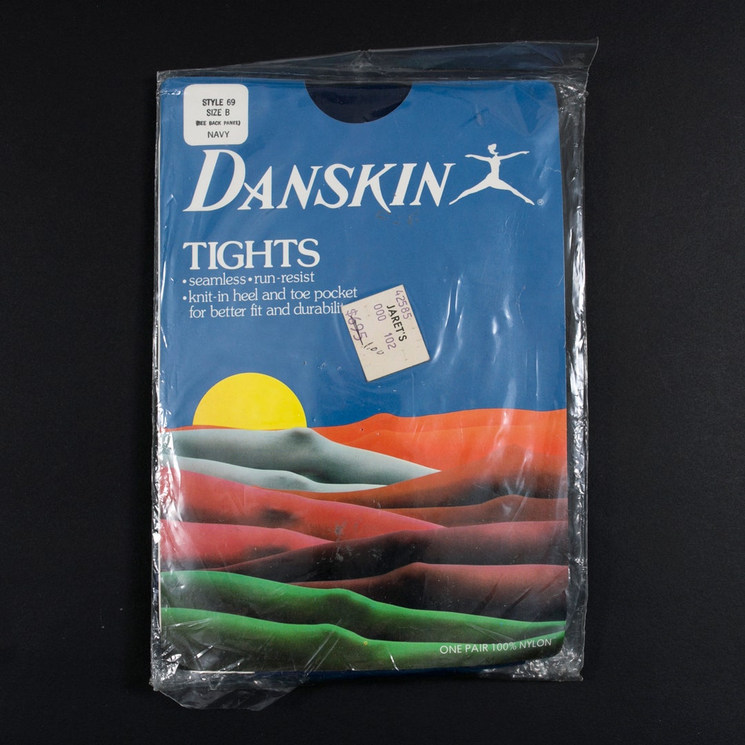 NAVY DEADSTOCK Vintage 70s 80s Navy Blue Danskin Tights - Etsy