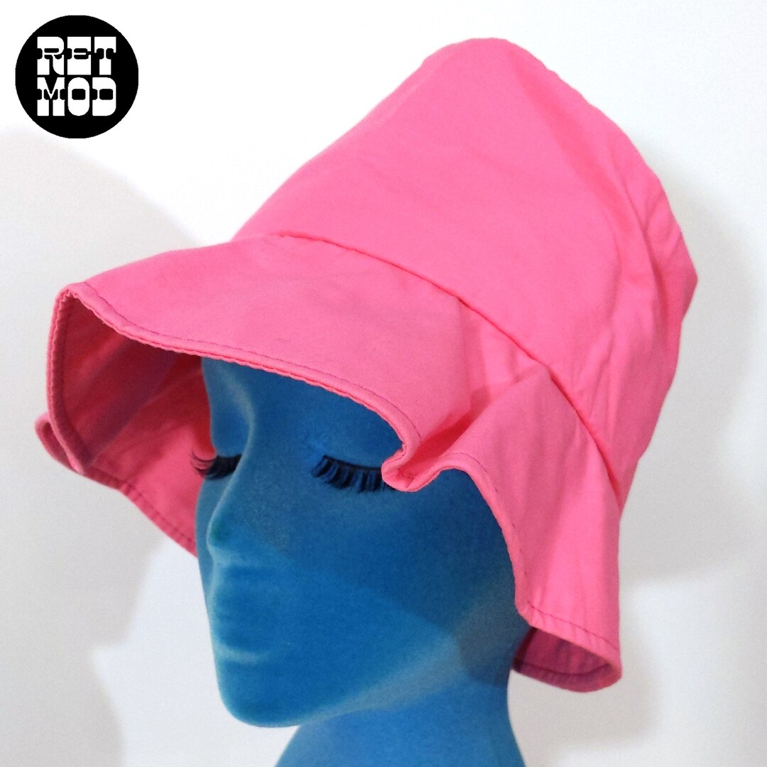 NWOT Vintage 60s 70s 80s Pink Cotton Sun Hat - Etsy