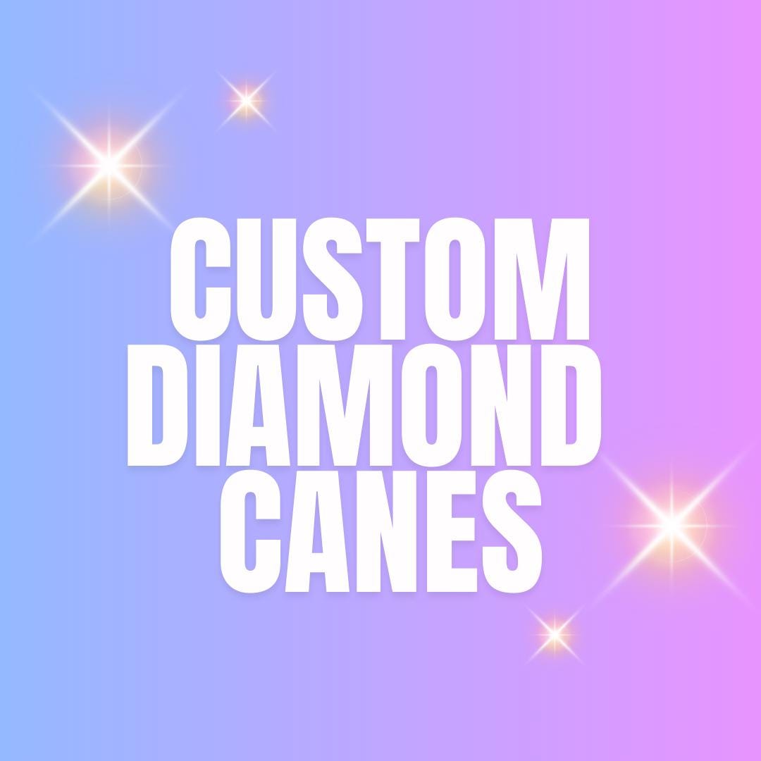 Custom Diamond Canes - Etsy