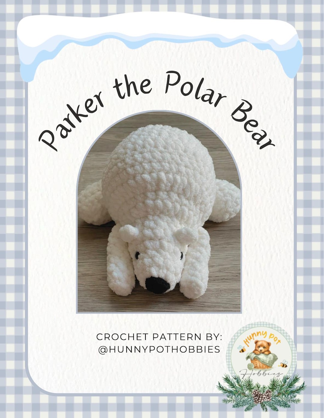 Parker the Polar Bear Crochet Pattern - Etsy