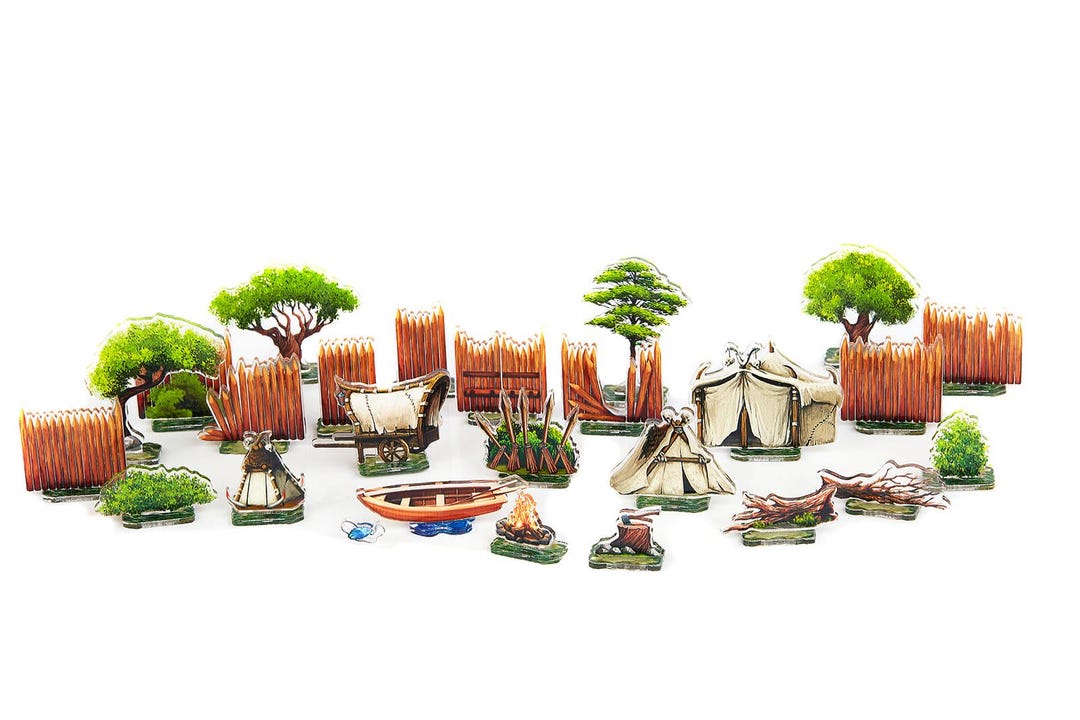 Set of Acrylic Miniature Standees FOREST for RPG and Wargaiming - Etsy