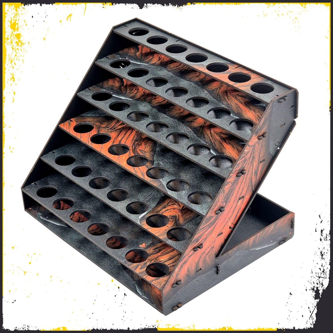 Paint Storage Rack, Army Painter Paint Holder, Wood Paint Organizer ...