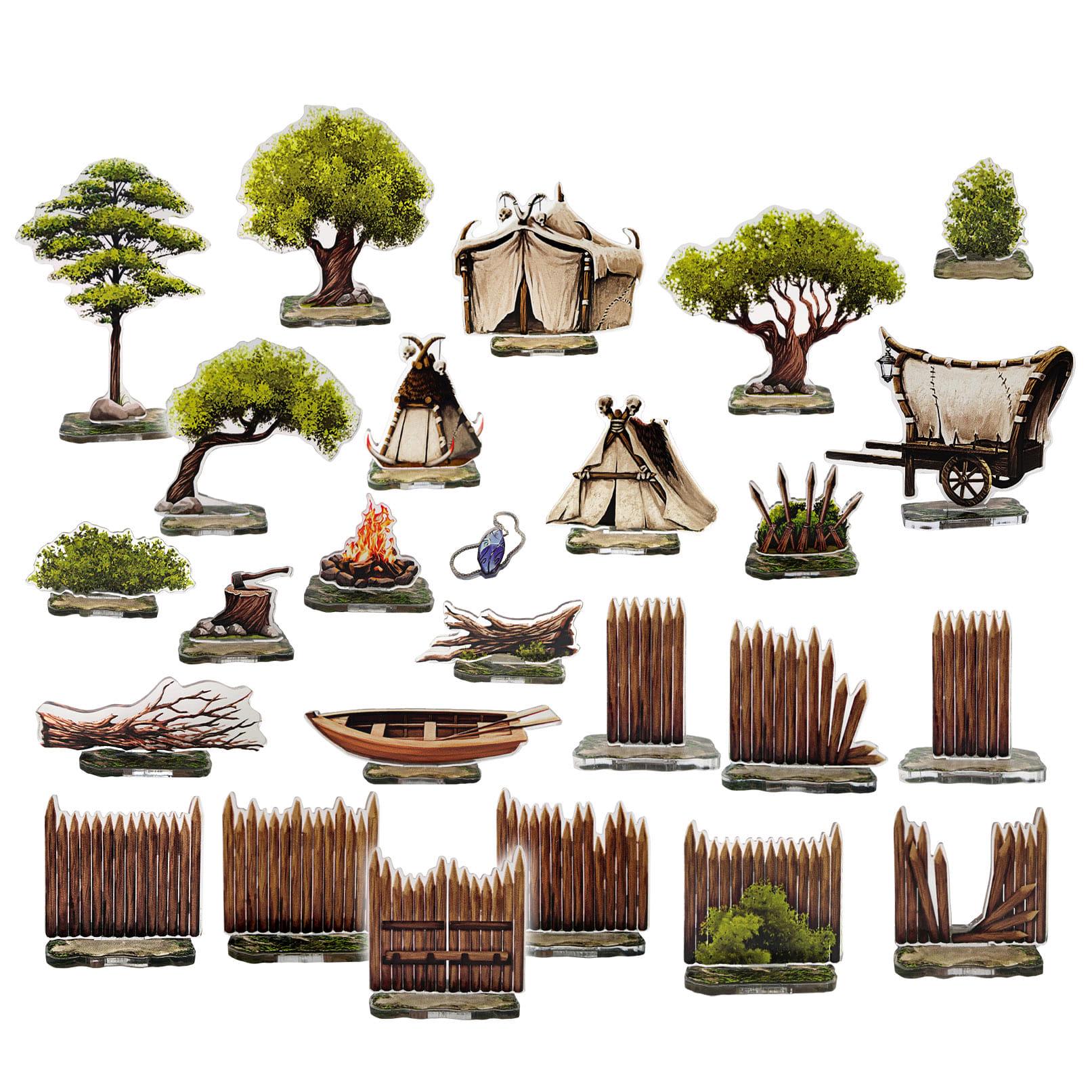 Set of Acrylic Miniature Standees FOREST for RPG and Wargaiming - Etsy