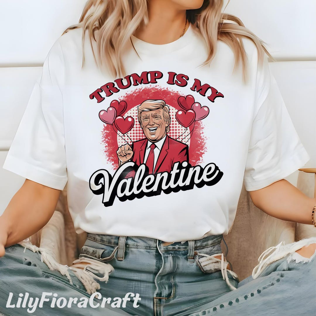 Funny Trump Valentine PNG, Retro Trump Valentine Design, Digital Trump ...