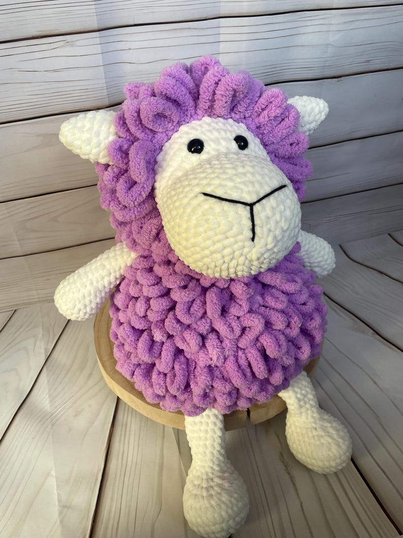 Pattern Crochet Sheep PDF, Alize Puffy Yarn Pattern, Crochet Toy ...