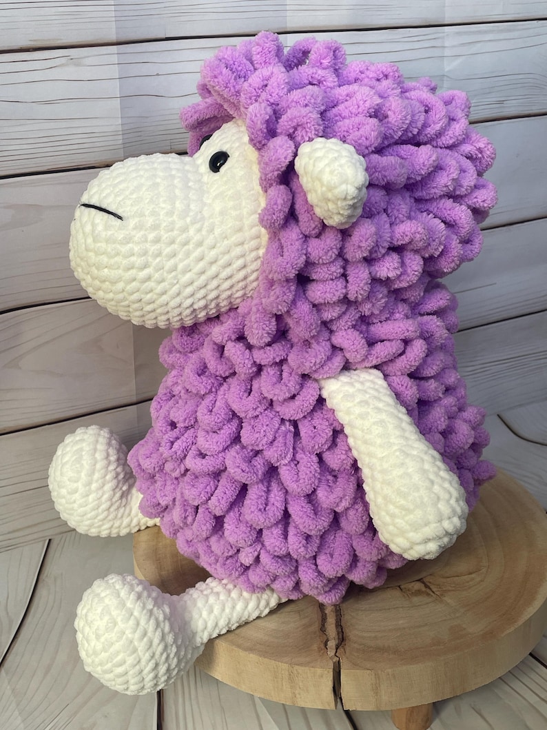 Pattern Crochet Sheep PDF, Alize Puffy Yarn Pattern, Crochet Toy ...