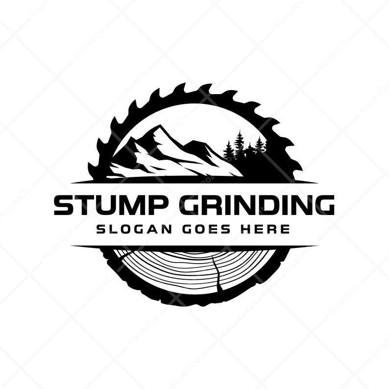 Stump Grinding SVG Bundle: Tree Removal Clipart, Forestry Logo (digital ...