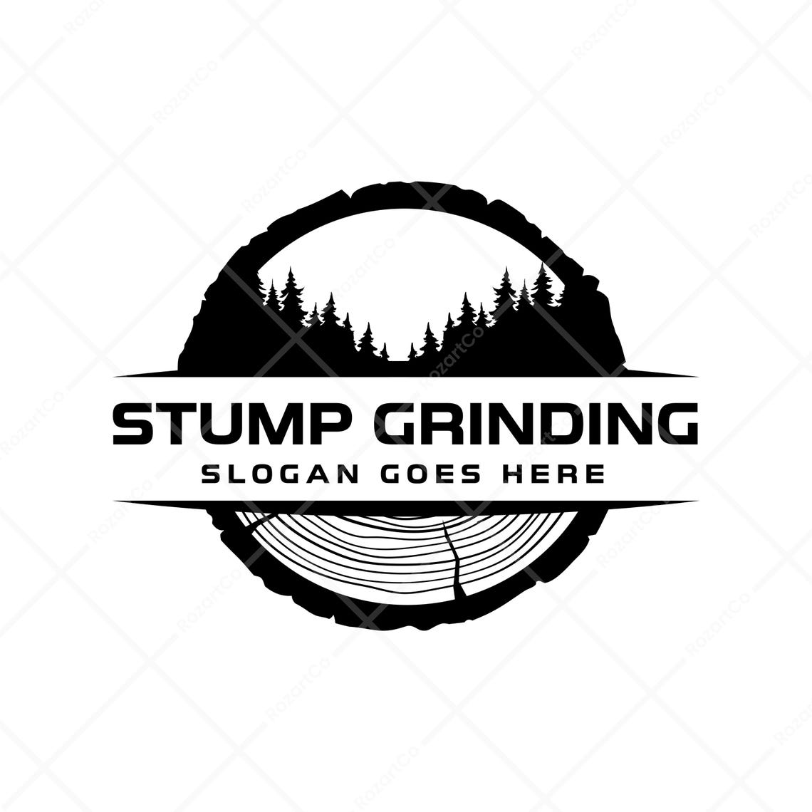 Stump Grinding SVG Bundle: Tree Removal Clipart, Forestry Logo (digital ...