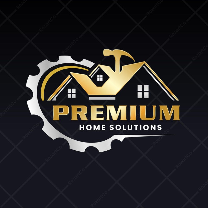 Premium Construction Logo Real Estate Logo, Home Repair, Builder Logos ...
