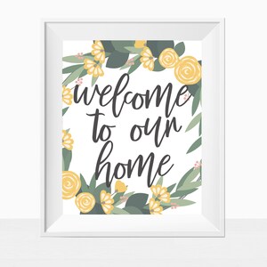 PRINTABLE Welcome to Our Home Sign Instant Download Farmhouse | Etsy