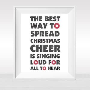 Printable Christmas Quote Wall Decor Print, Last Minute Gift, Christmas ...