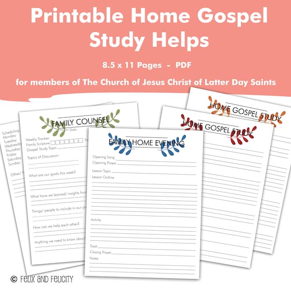 Printable Come Follow Me The Church of Jesus Christ of Latter Day ...