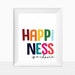 Printable Happiness is A Choice Quote Colorful Wall Art - Etsy