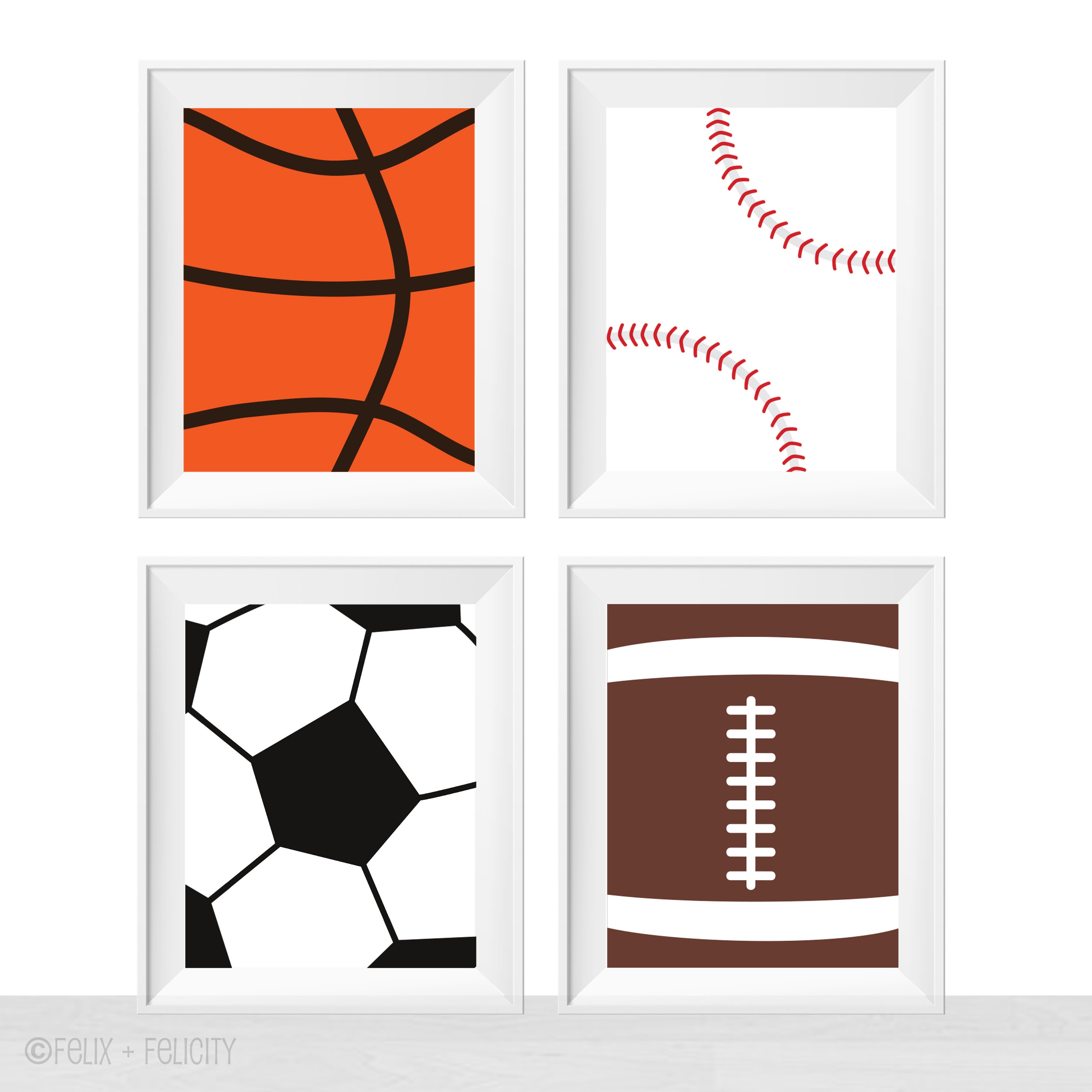 Printable Sports Theme Kids Playroom Wall Art Children - Etsy