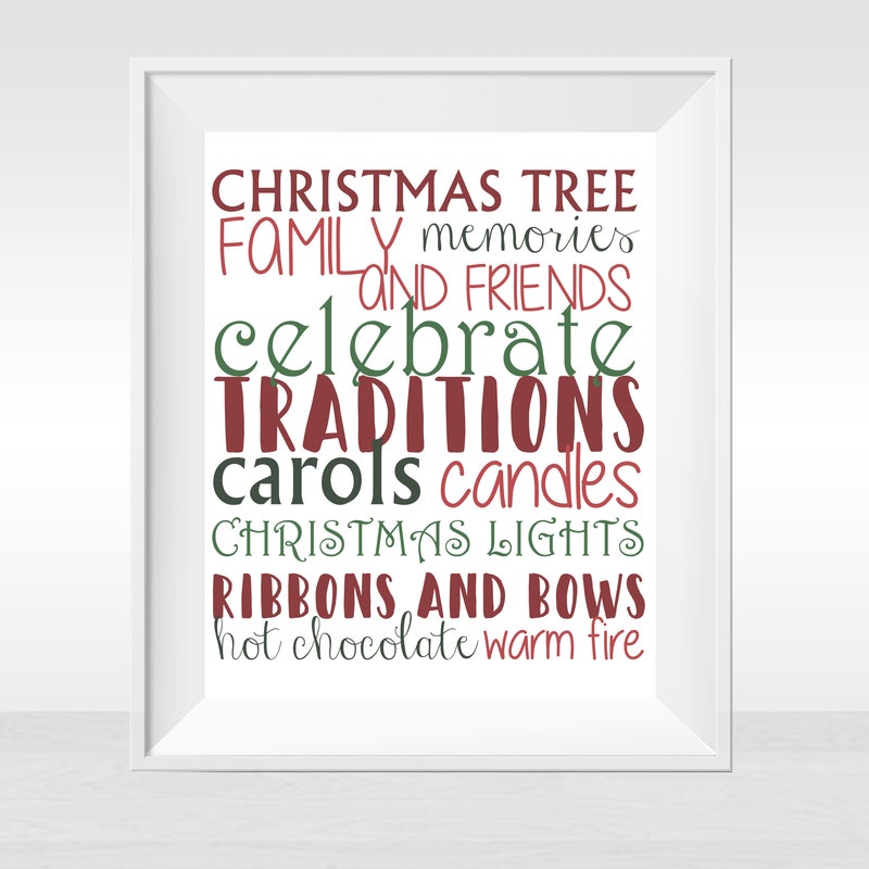 Christmas Subway Art - Etsy