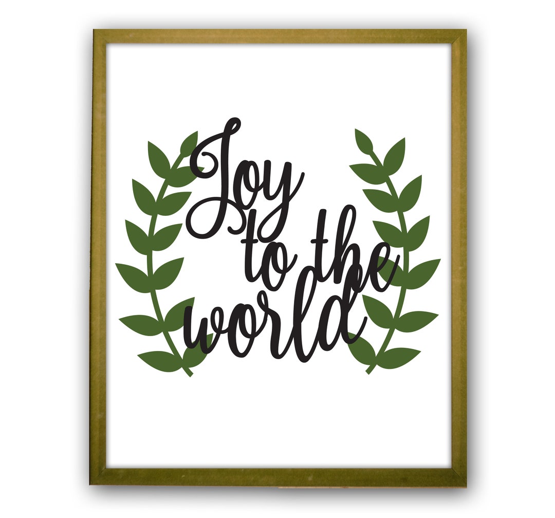 Joy to the World, Christmas Printables, Instant Download, PDF ...