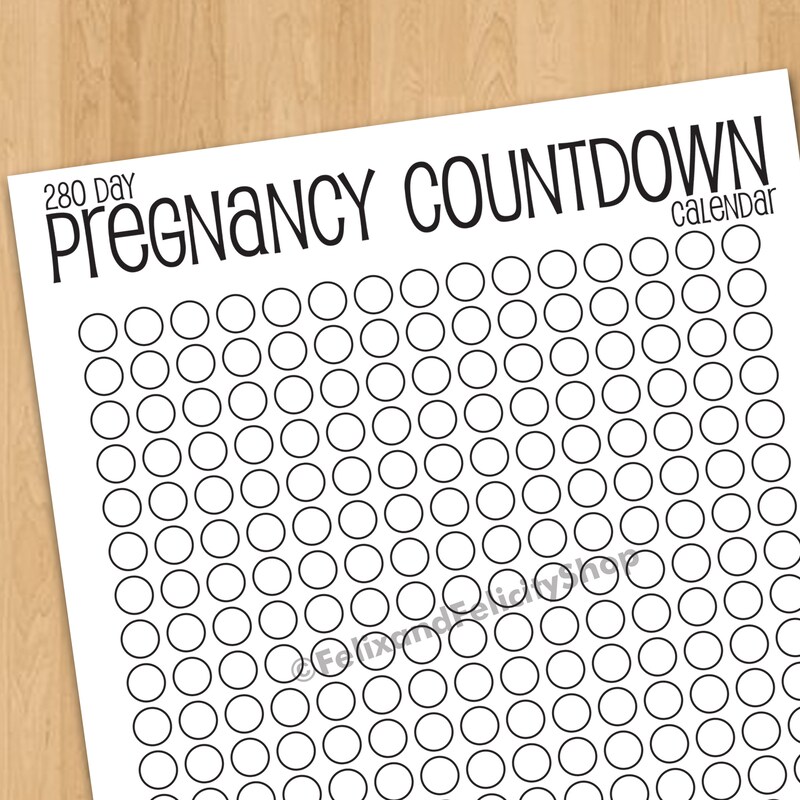 Pregnancy Countdown - Etsy